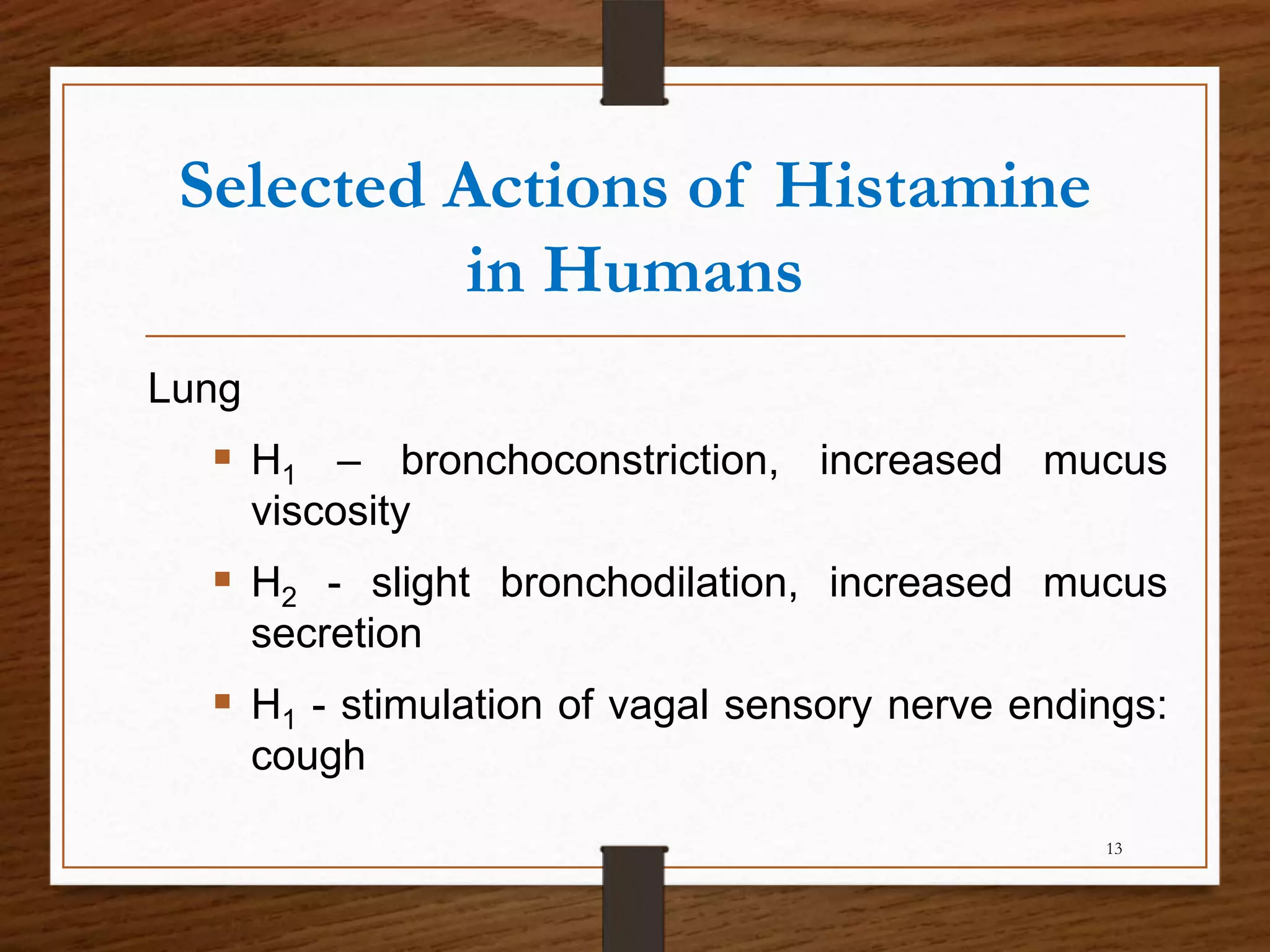 Histamine and serotonin ppt by srota dawn | PPTX