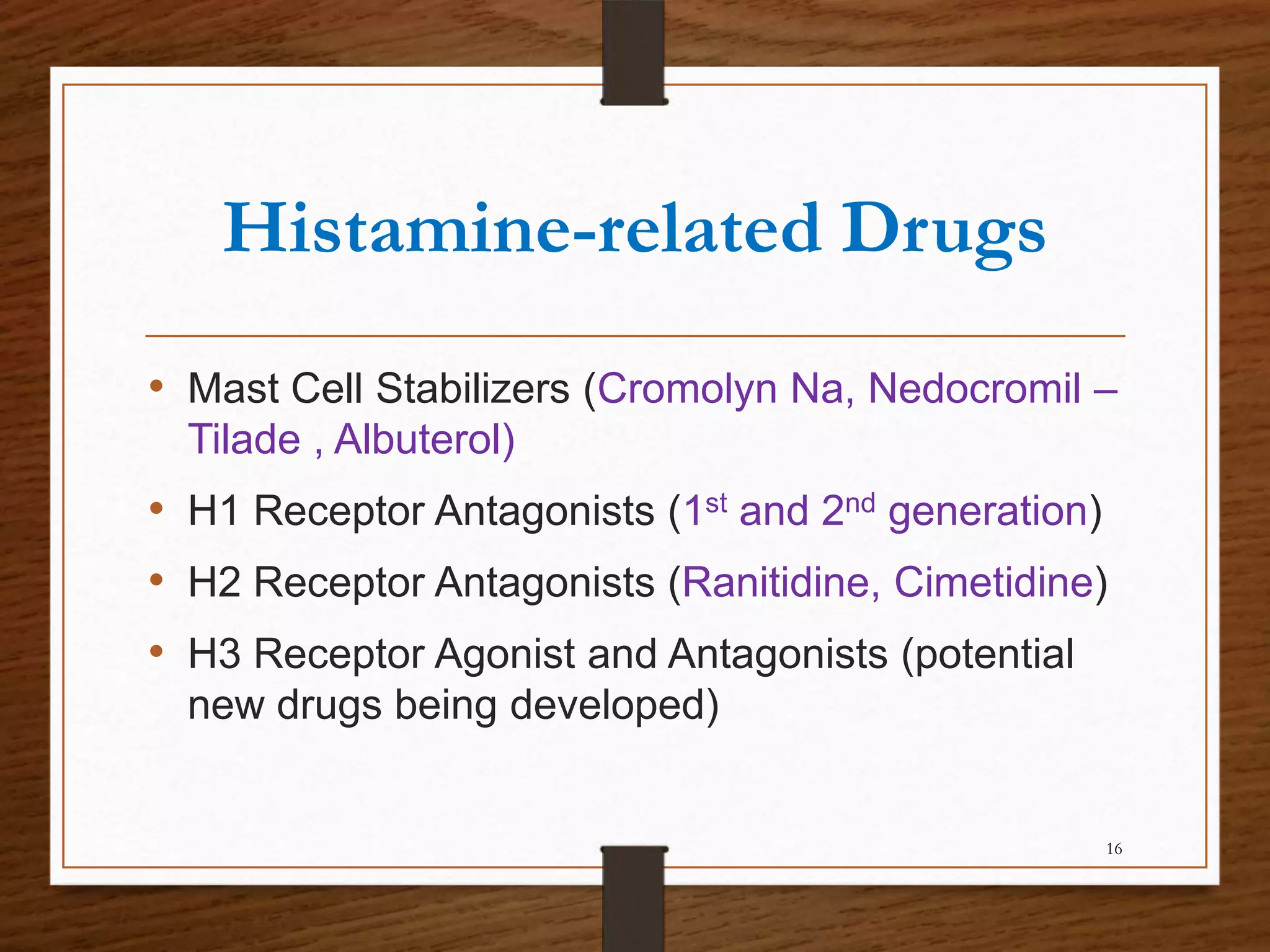 Histamine and serotonin ppt by srota dawn | PPTX
