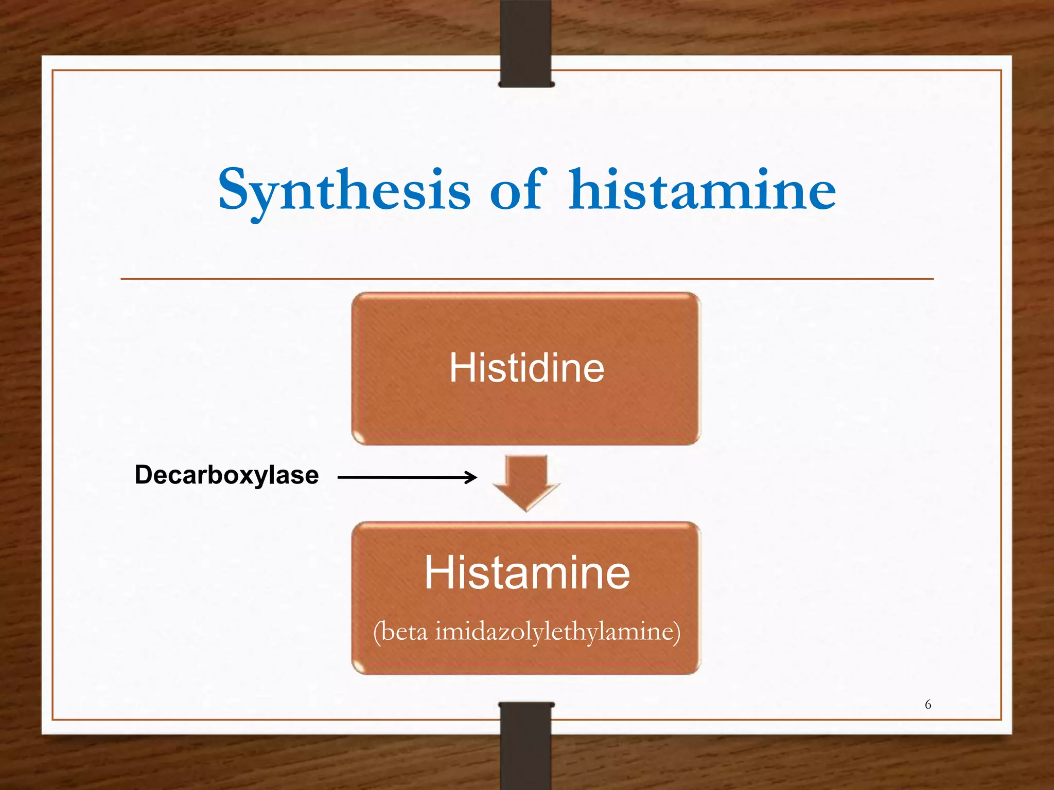 Histamine and serotonin ppt by srota dawn | PPTX