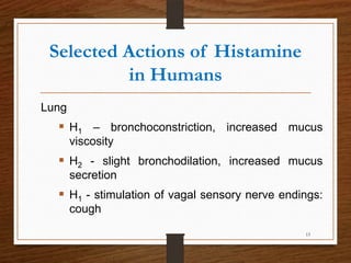 Histamine and serotonin ppt by srota dawn | PPTX