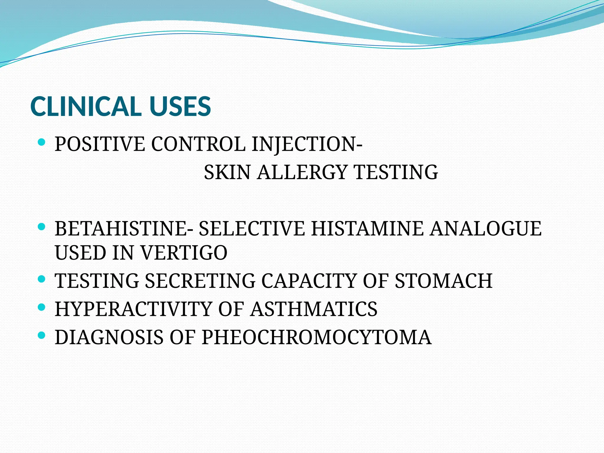 Histamine and antihistaminics with various drugs | PPTX | Allergies ...