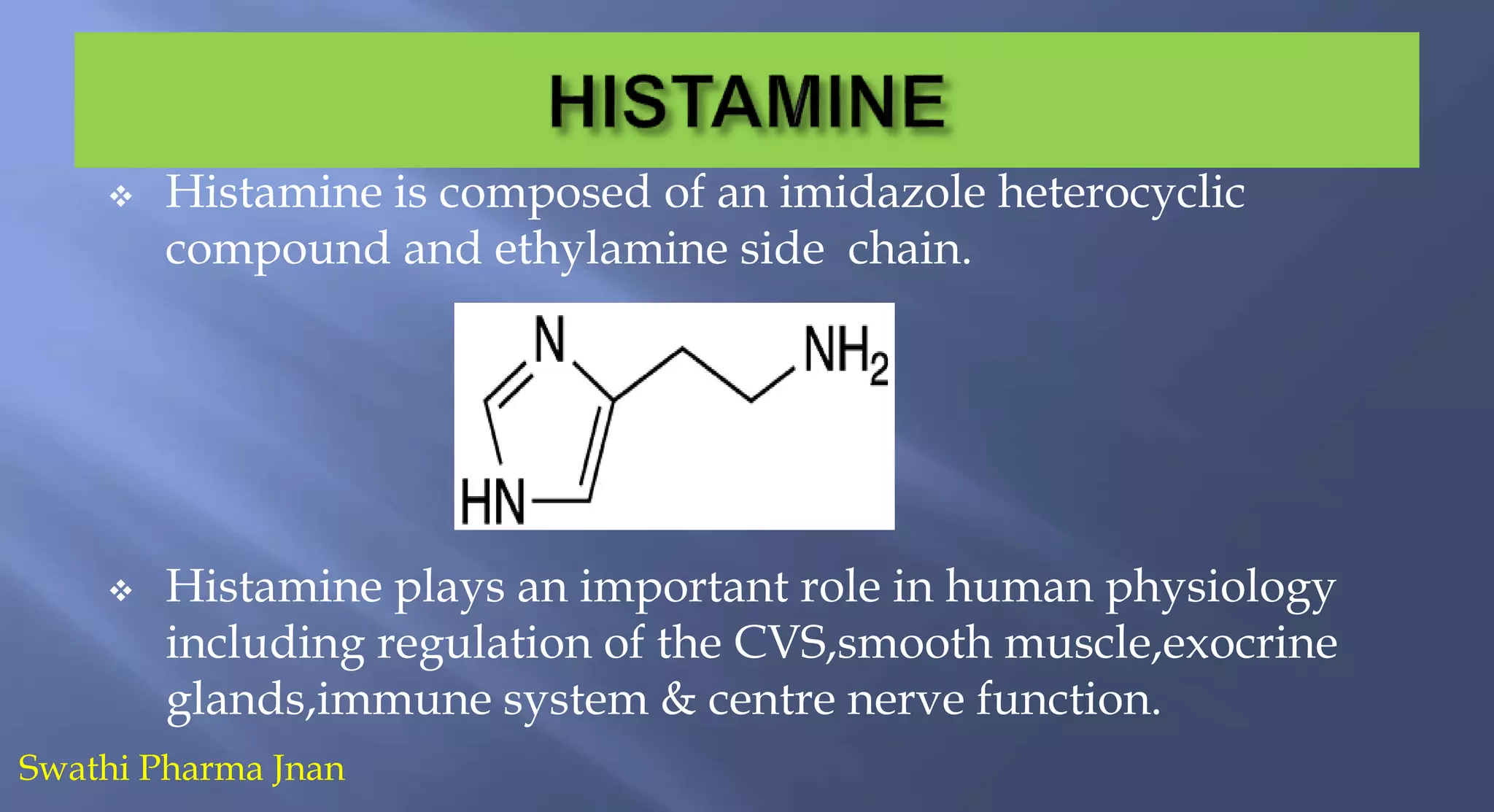 Histamine &antihistaminic agents | PPTX