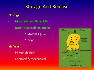 Histamine & antihistaminics | PPTX