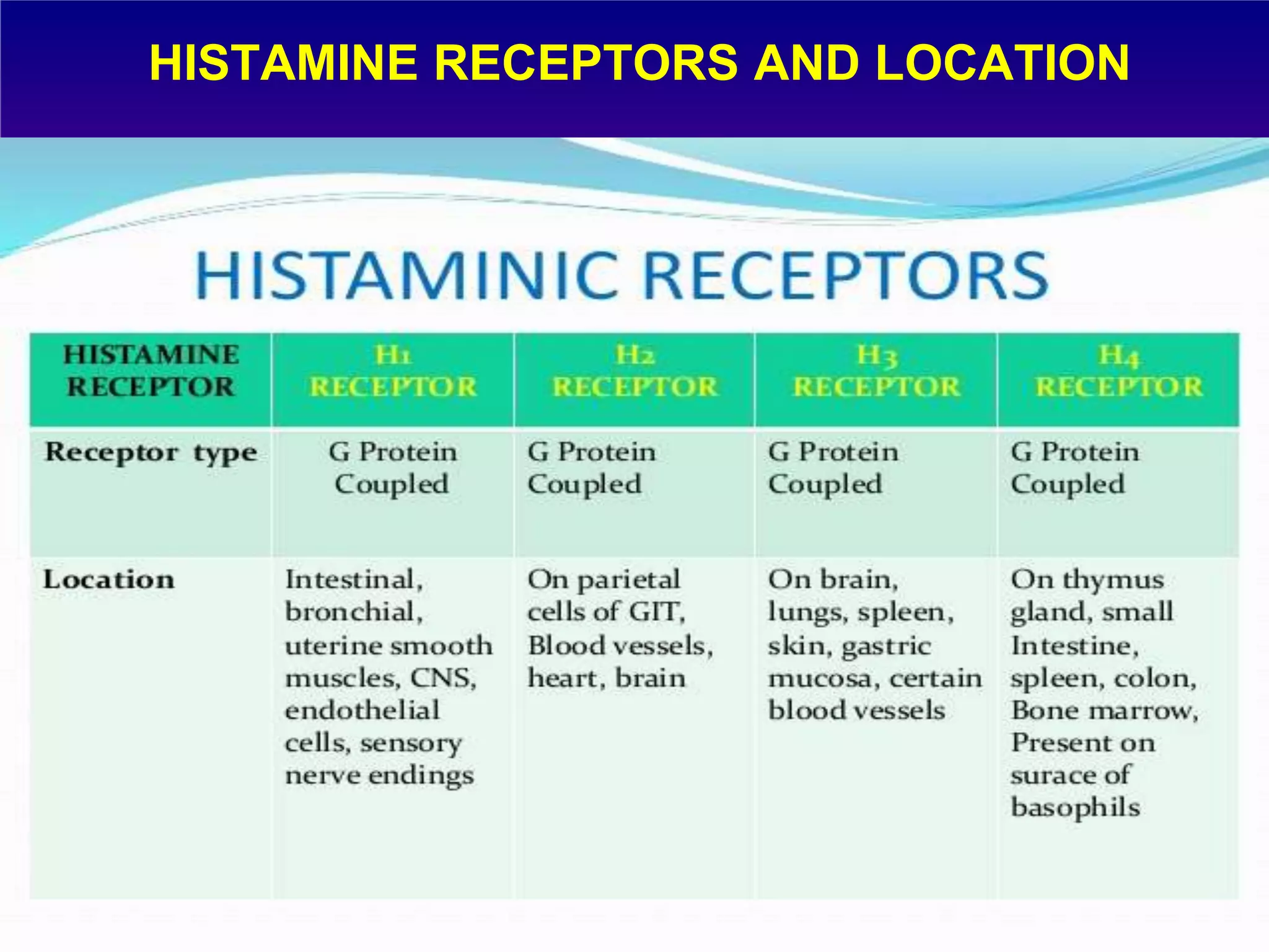 Pharmacology of Histamine and antihistaminics | PPT