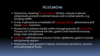 Histamine | PPTX