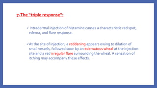 PHARMACOLOGY (HISTAMINE ITS ANTAGONISTS) pptx | PPT