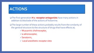 PHARMACOLOGY (HISTAMINE ITS ANTAGONISTS) pptx | PPT