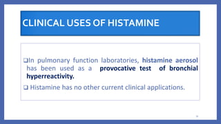 (HISTAMINE ITS ANTAGONISTS) Pharmacology, Medical lecures.pptx