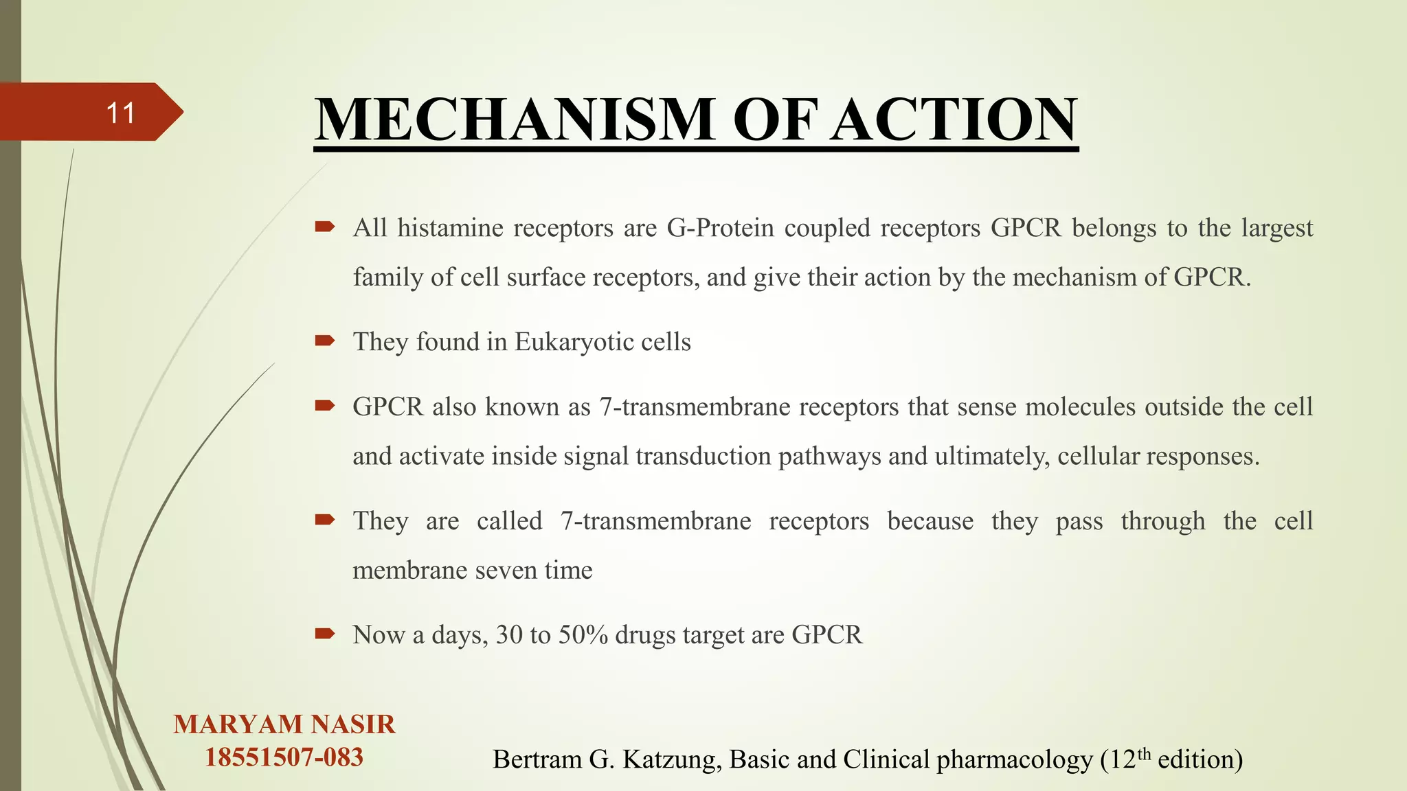 histamine receptors and histamine intolerance.pptx