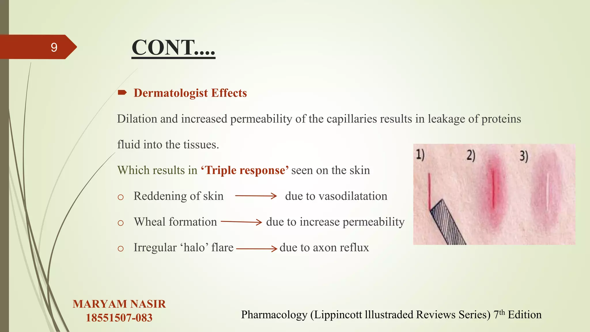 histamine receptors and histamine intolerance.pptx