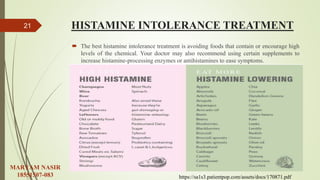 histamine receptors and histamine intolerance.pptx