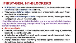 Histamines and antihistamine pharmacology | PPTX