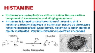 Histamines and antihistamine pharmacology | PPTX