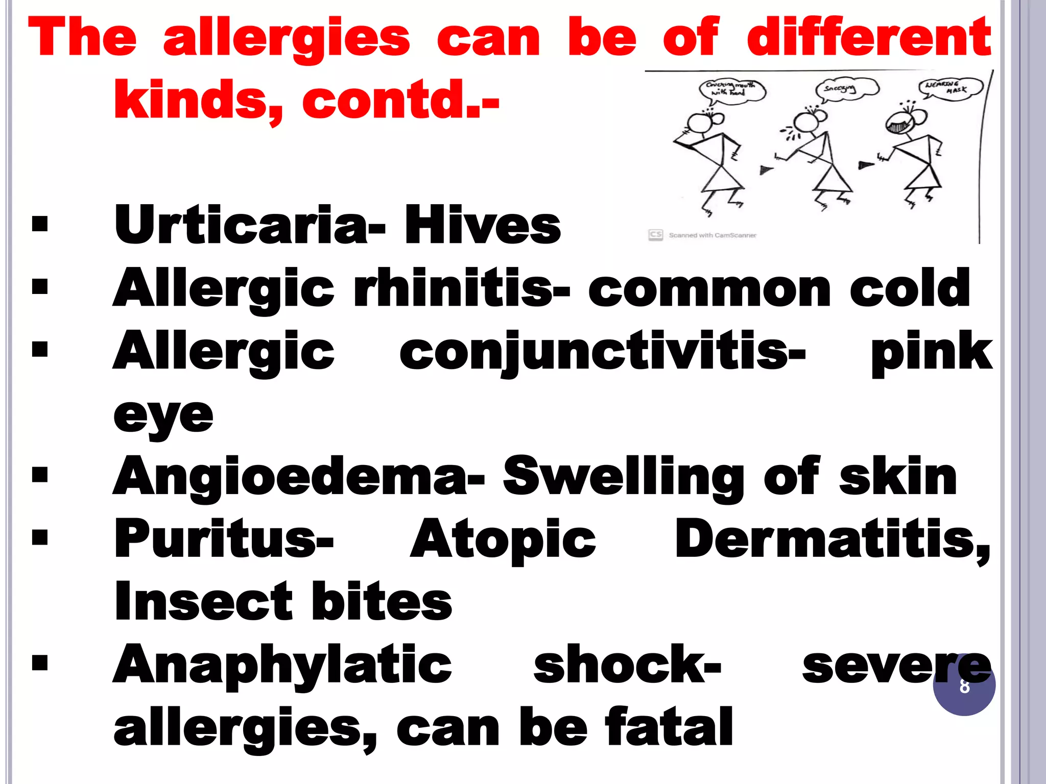 Allergy, Histamines and antihistamines | PPTX