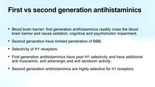 Histamines and anti histamines.presentation | PPTX