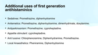 Histamines and anti histamines.presentation | PPTX