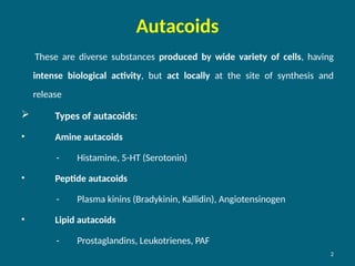 histamines and antihistamines hariom 1st batch.pptx