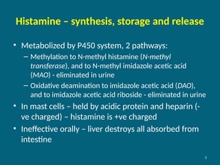 histamines and antihistamines hariom 1st batch.pptx