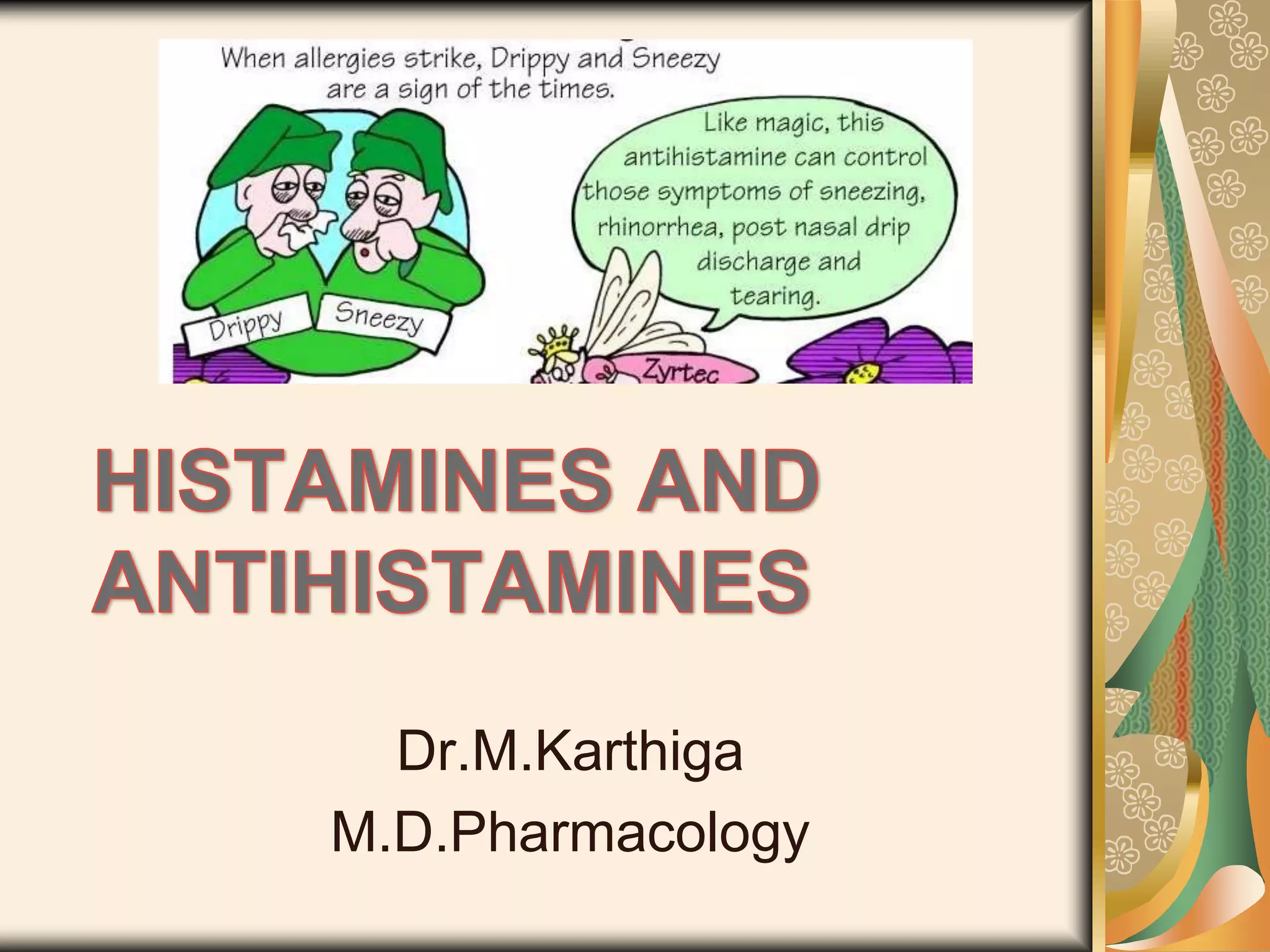 Histamines and antihistamines mbbs | PPTX