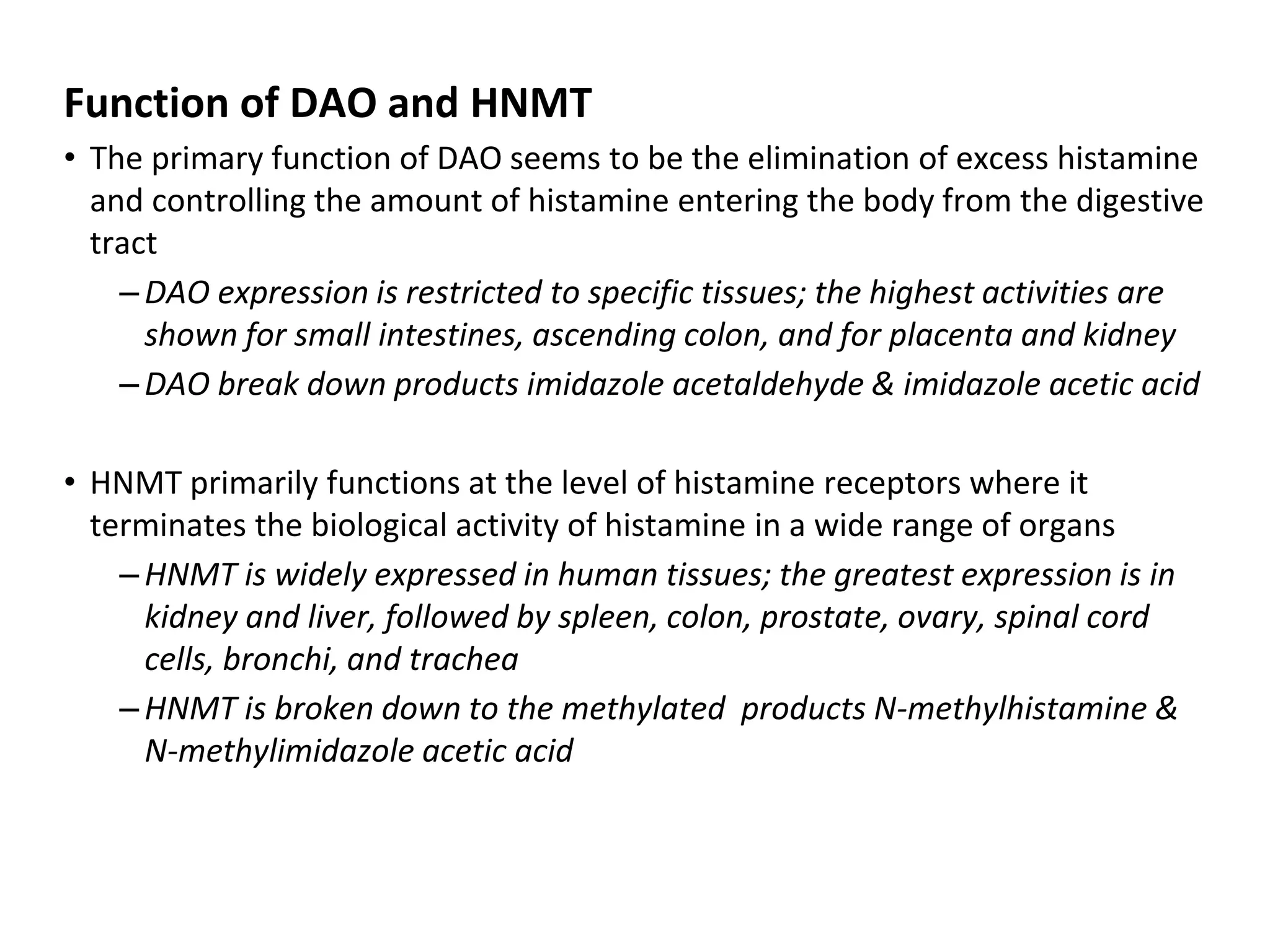 Managing histamine intolerance | PPTX