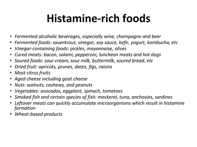 Managing histamine intolerance