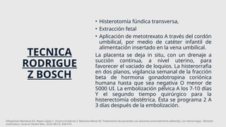 Tecnicas e historia de las HISTERECTOMIA OBSTETRICA | PPTX