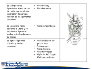 Histerectomia vaginal | PPTX