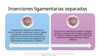 Histerectomia Vaginal y abdominal técnicas | PPTX
