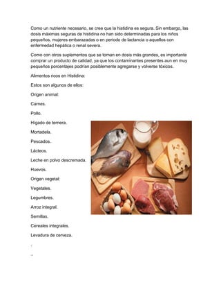 Histidina | DOCX