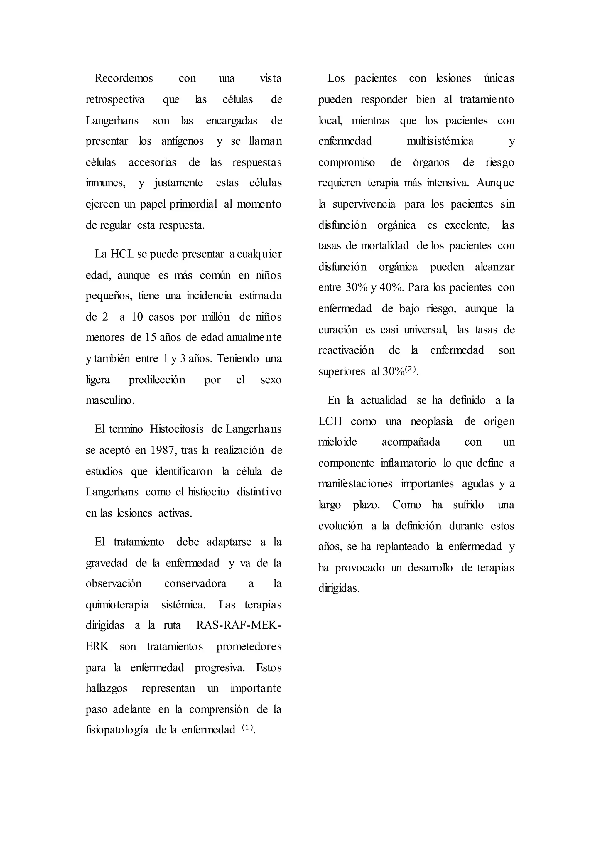 Histiocitosis-Celula de Langerhans | DOCX