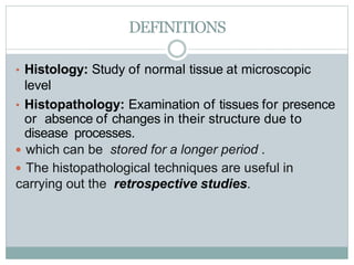 Technique of Histopathology | PPTX