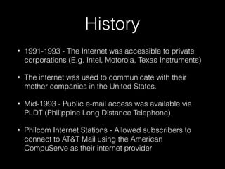 History of the Philippine Internet | PPT