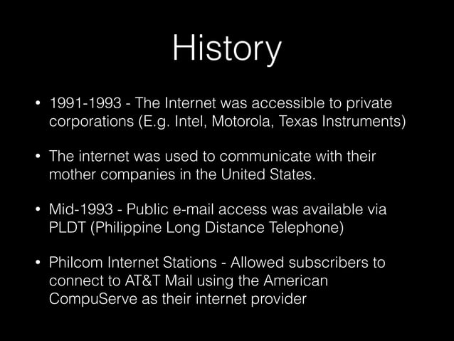 History of the Philippine Internet | PPT