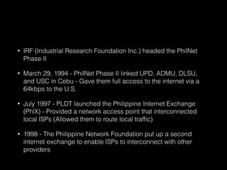 History of the Philippine Internet | PPT