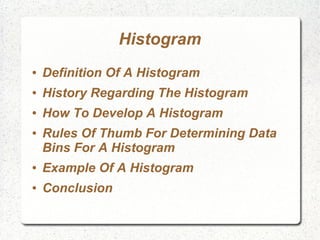 Histogram | PPT