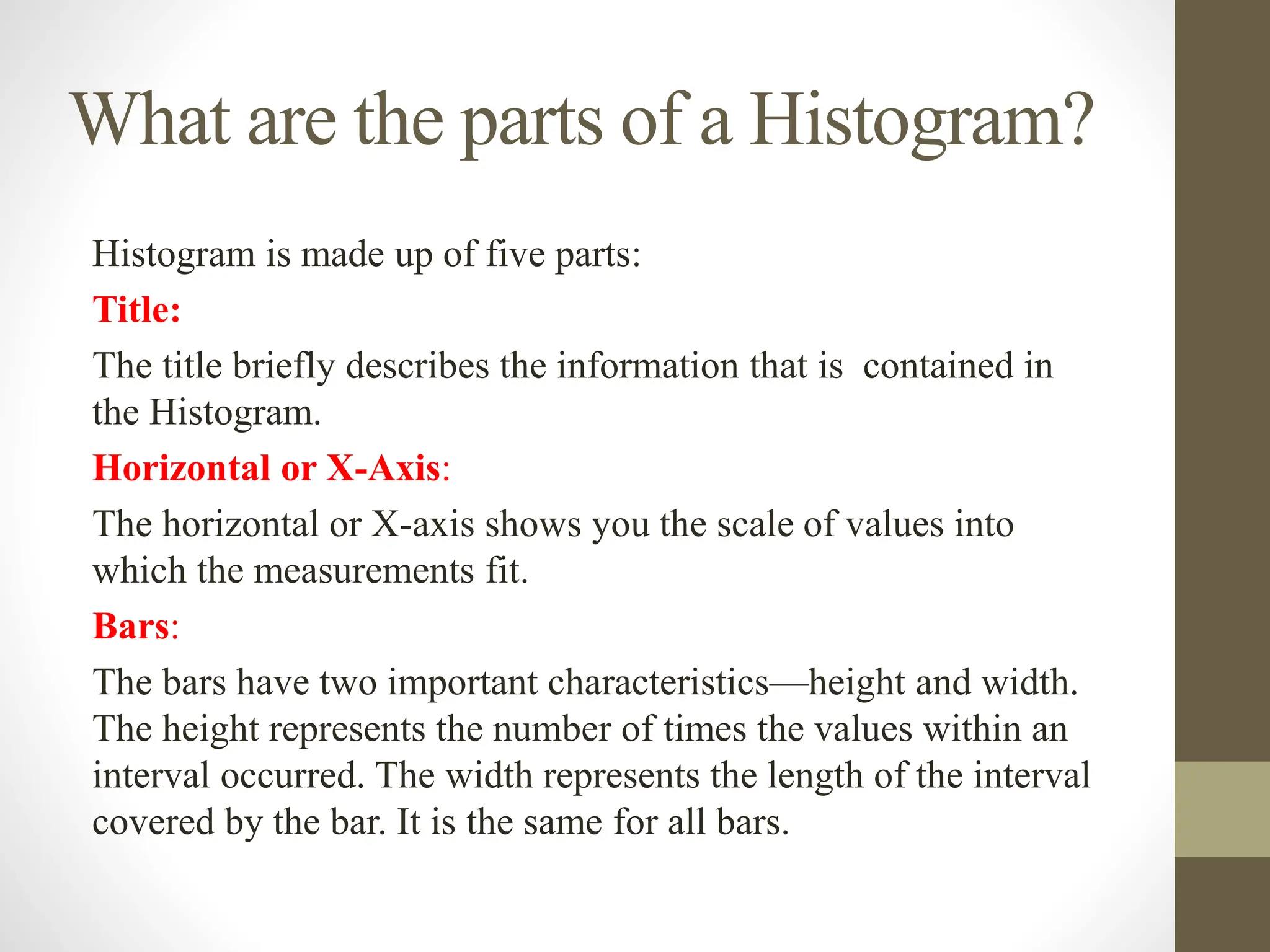 Visual Representation with Histogram ... | PPTX