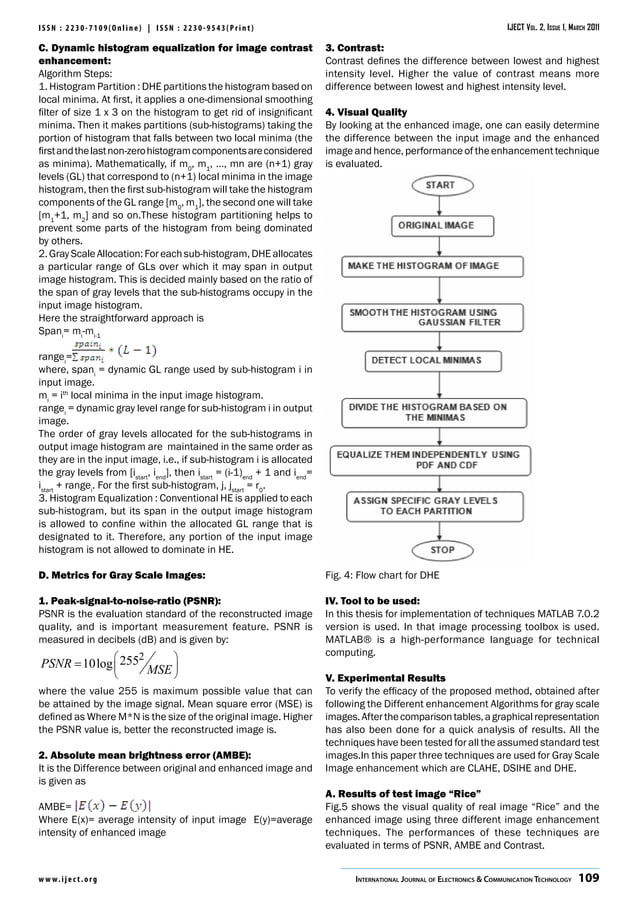 Histogram Equalization Pdf Photo Editing Software Computer