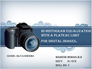 Histogram equalization | PPT