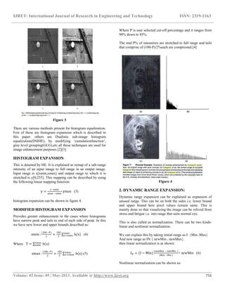 Histogram expansion a technique of histogram equlization | PDF