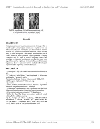 Histogram expansion a technique of histogram equlization | PDF