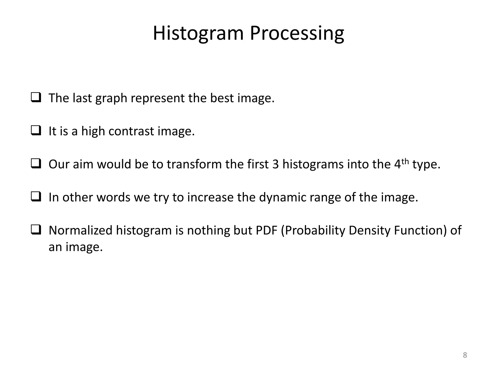 Histogram processing | PDF