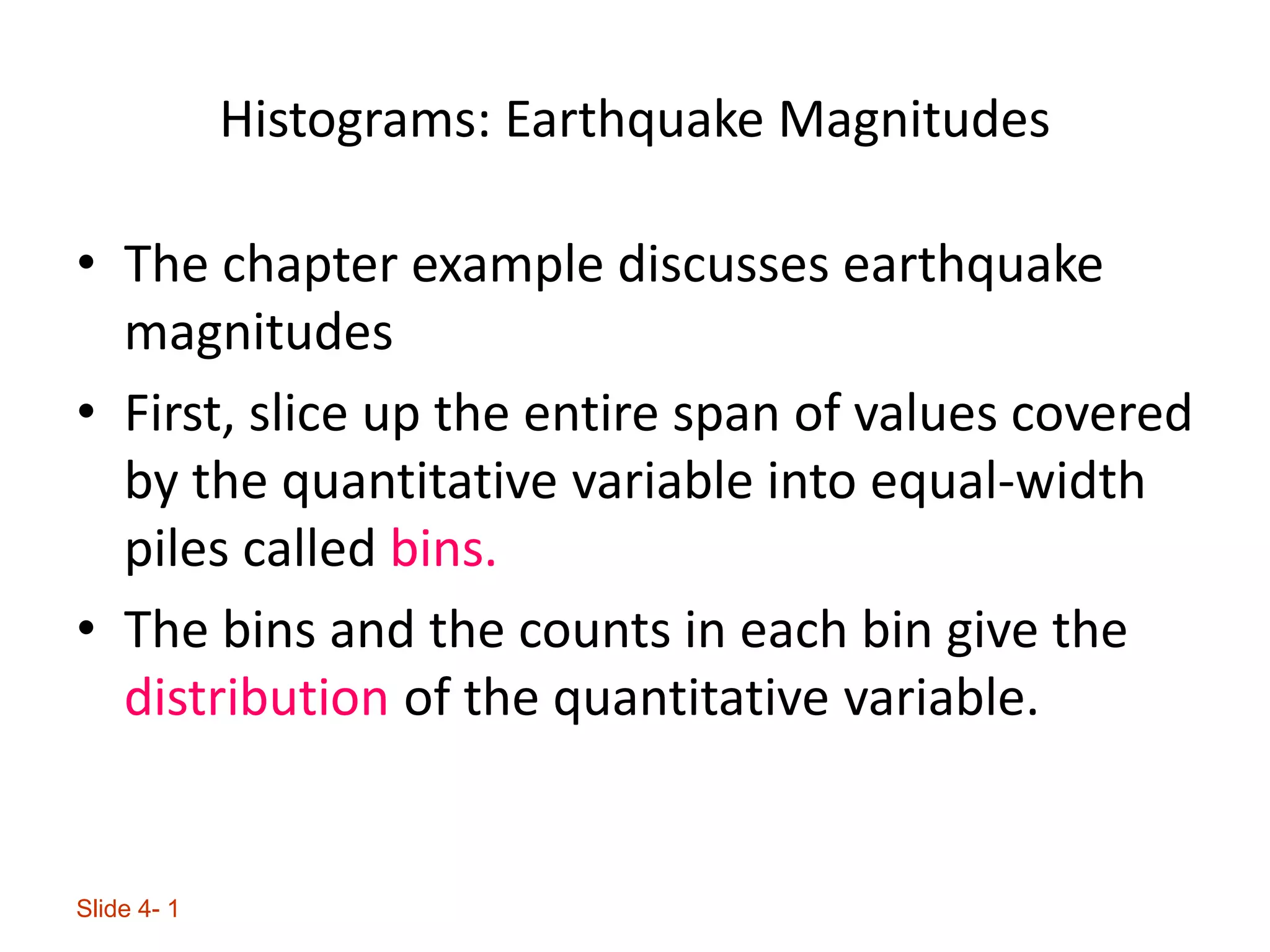 Histograms And Stem Plots Pptx Geology Science