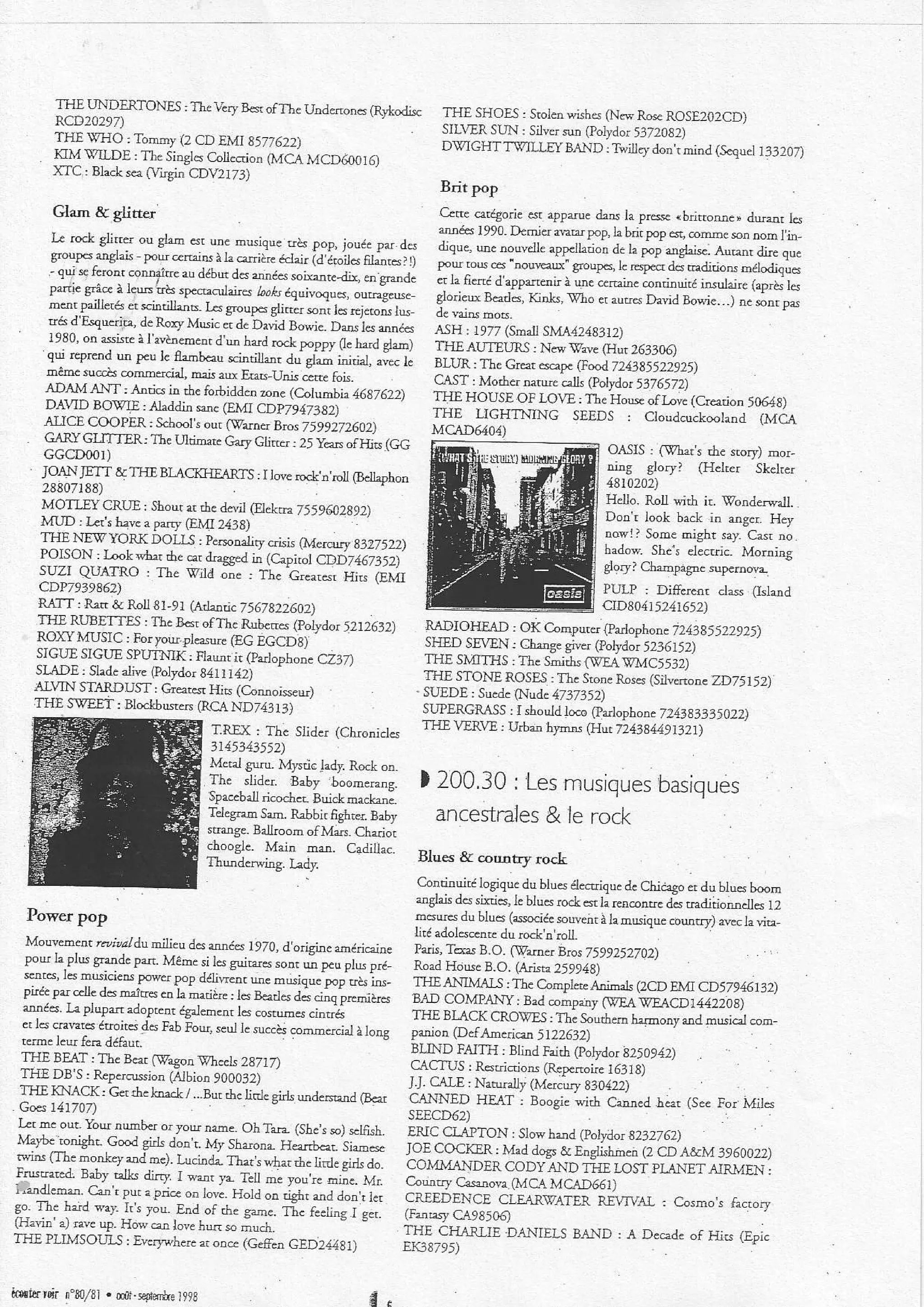 Petite Histoire du Rock - 15p | PDF