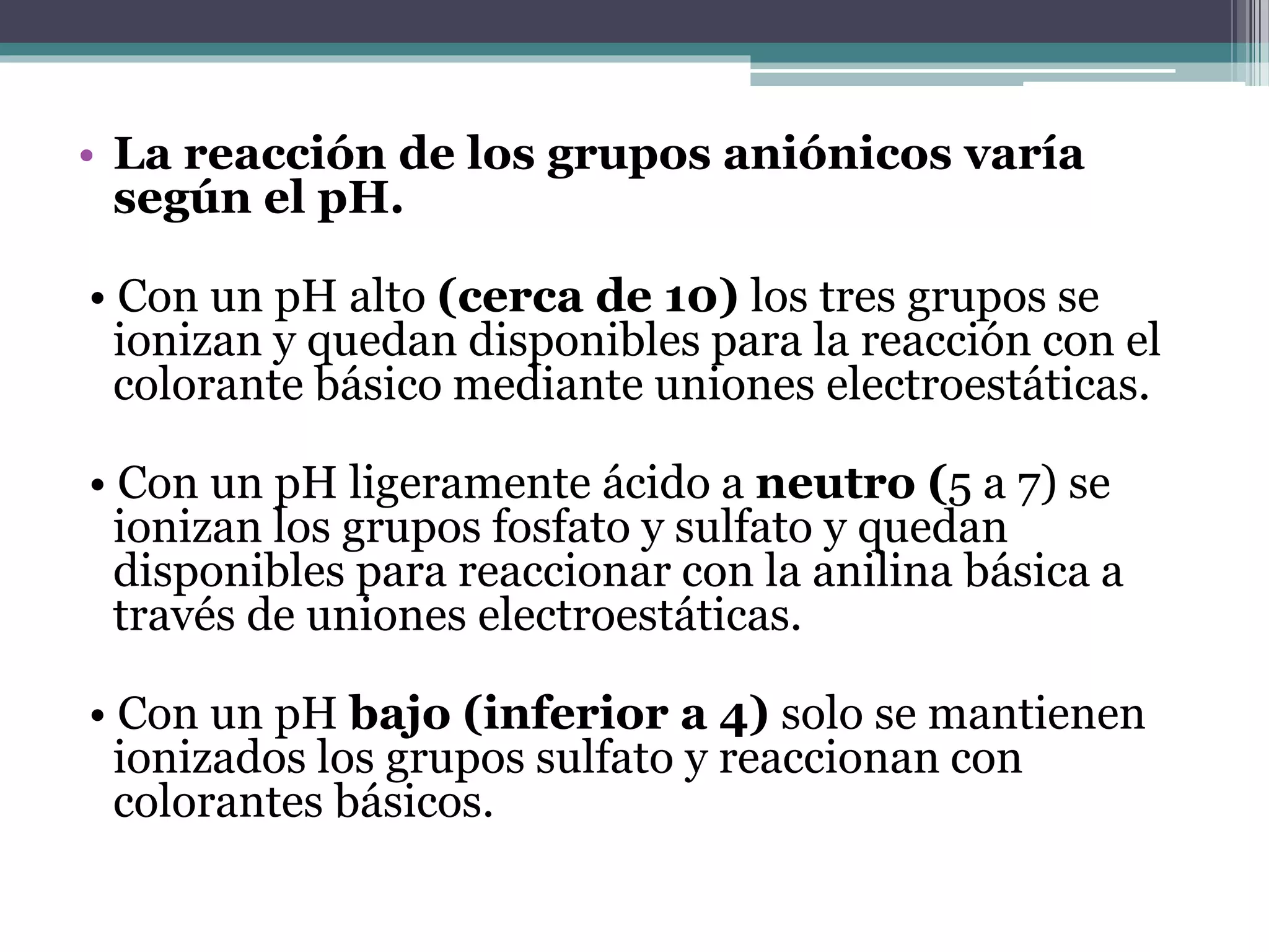 fundamentos químicos de la tincion | PPTX | Chemistry | Science