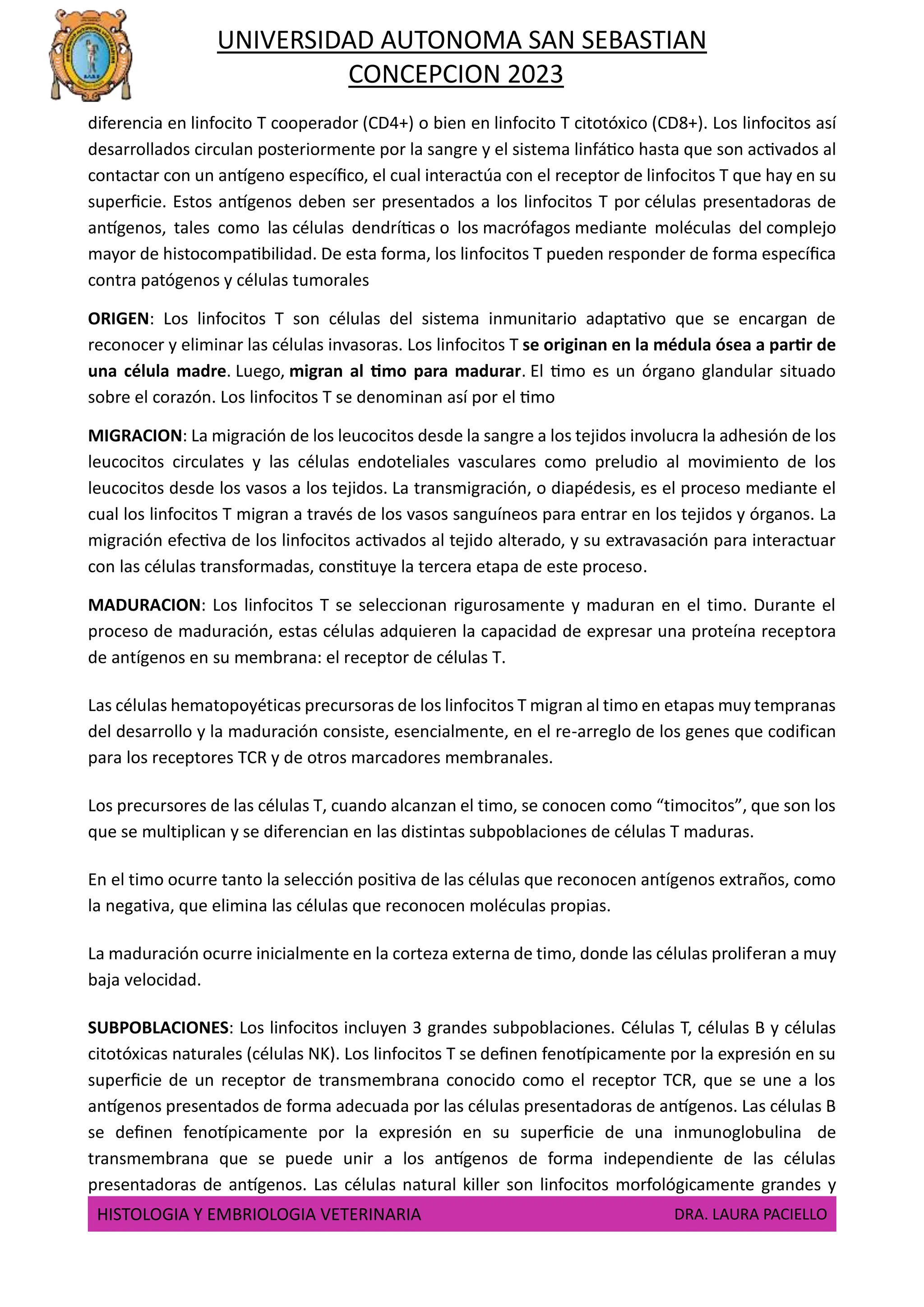 HISTOLOGIA Y EMBRIOLOGIA VETERINARIA UNIDAD VII.docx