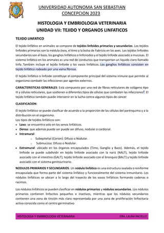 HISTOLOGIA Y EMBRIOLOGIA VETERINARIA UNIDAD VII.docx