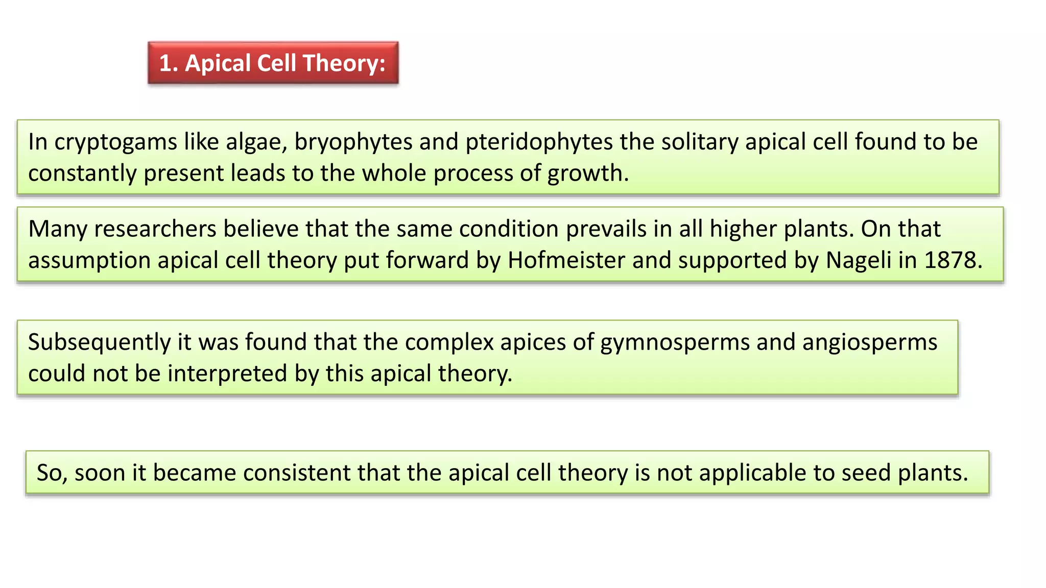 Histological organization of root and shoot apices | PPTX