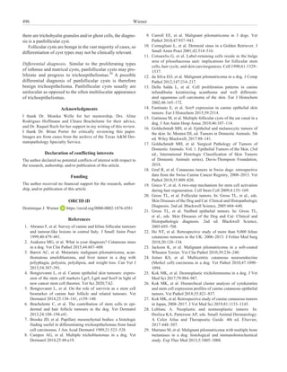 Histologic features of hair follicle neoplasms and cysts in dogs and ...