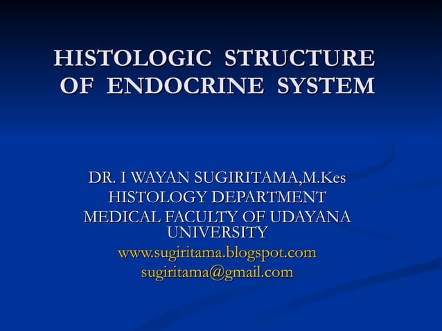 Histologic structure of endocrine system | PPT | Thyroid Disorders ...