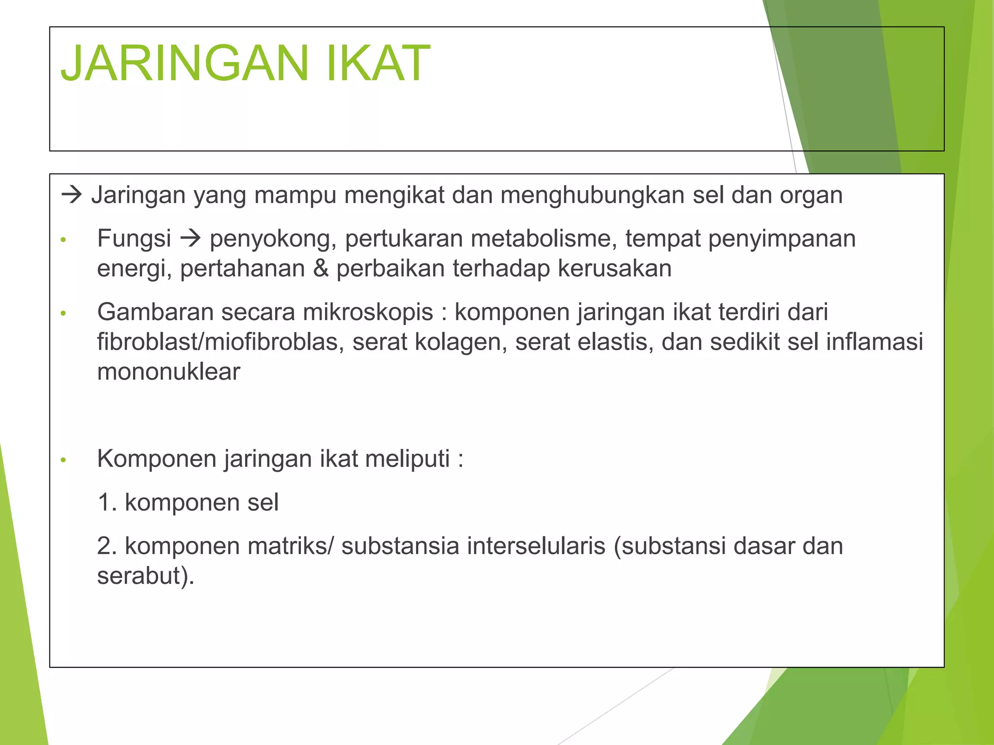 HISTOLOGI JARINGAN IKAT & JAR. ADIPOSA dr.Yayuk Suzena.pptx